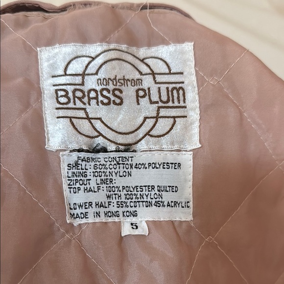 Nordstrom Brass Plum | Jackets & Coats | Vintage Nordstrom Brass Plum ...